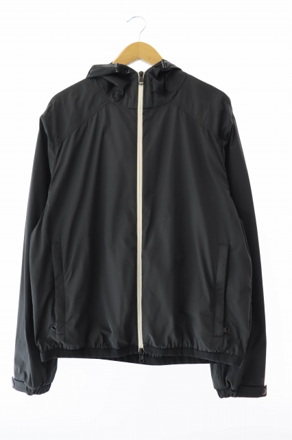 【中古】モンクレール MONCLER CLAPIER クラピエ バックプリント シェル ジャケット 2 黒 ブラック ☆AA★ 250616