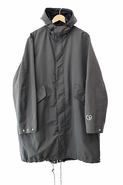 【中古】ディオール オム Dior HOMME 22SS ATELIER バック ロゴ刺繍 ステンカラー コート 46 グレー☆AA★250626