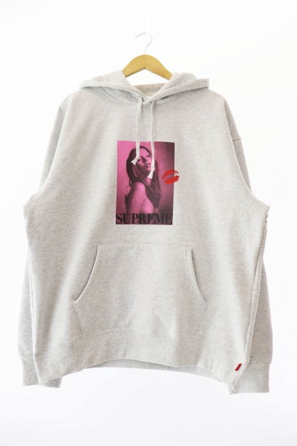【中古】シュプリーム SUPREME 24AW ケイトモス フード スウェットシャツ パーカー L グレー ☆AA★ 250727