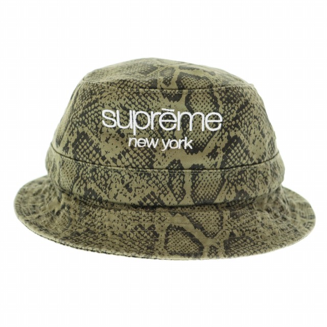 【中古】シュプリーム 24SS Chino Twill Crusher Snake チノ ツイル クラッシャー ハット 帽子 M/L カーキ☆AA★▲