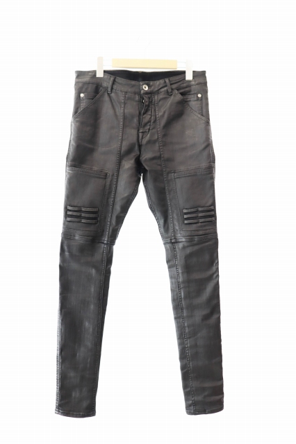 【中古】リックオウエンス Rick Owens DRKSHDW ダークシャドウ SBW Wax Coating Pants デニム パンツ DU19F6363-SBW