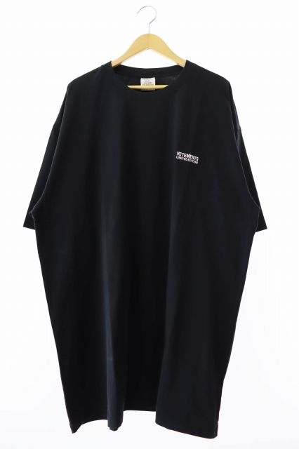 【中古】ヴェトモン ベトモン ×スターウォーズ T-Shirt 胸元ロゴ 刺繍 半袖Tシャツ XL 黒 ブラック ☆AA★ 250810