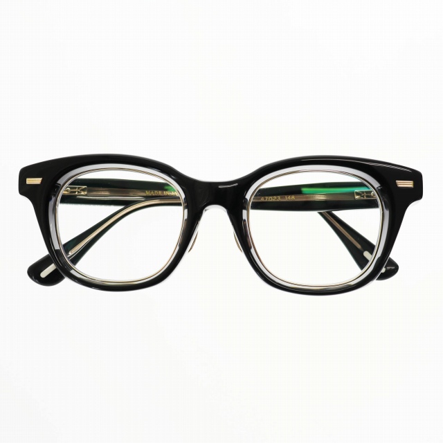 【中古】YUICHI TOYAMA  ユウイチトヤマ YUICHI TOYAMA：5 21AW DIABLO 眼鏡 めがね メガネ 黒 ゴールド ▲■ 250706