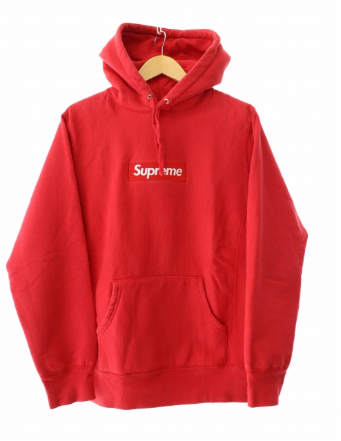 【中古】シュプリーム SUPREME Box Logo Hooded Sweatshirt ボックス ロゴ フーデッド パーカー M 赤 ☆AA★250830