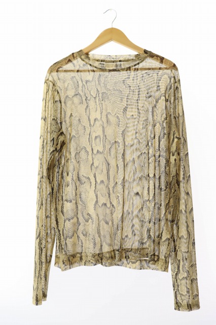 【中古】ドリスヴァンノッテン DRIES VAN NOTEN 25SS HORWICK PR M.K.LS.T-SHIRT 長袖Tシャツ M ベージュ☆AA★250903