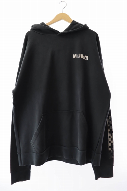【中古】RHUDE ルード Malibu Eagle Hoodie イーグル フーディ パーカー 2XL 黒 ブラック 250806