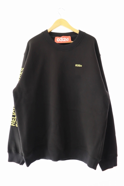 【中古】032C ゼロスリートゥーシー SSENSE限定 エッセンス レリジャス サービス スウェットシャツ トレーナーXL250806