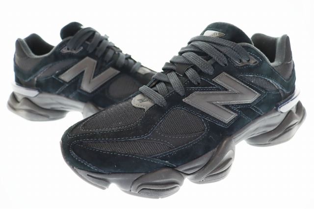 【中古】ニューバランス NEW BALANCE 9060 ローカット スニーカー U9060BPM 28 ブラック ▲■250807 メンズ