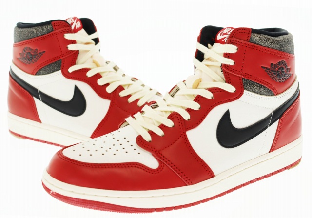 【中古】ナイキ NIKE AIR JORDAN 1 RETRO HIGH OG Lost & Found Chicago DZ5485-612 28.5 レッド ▲■250812 メンズ
