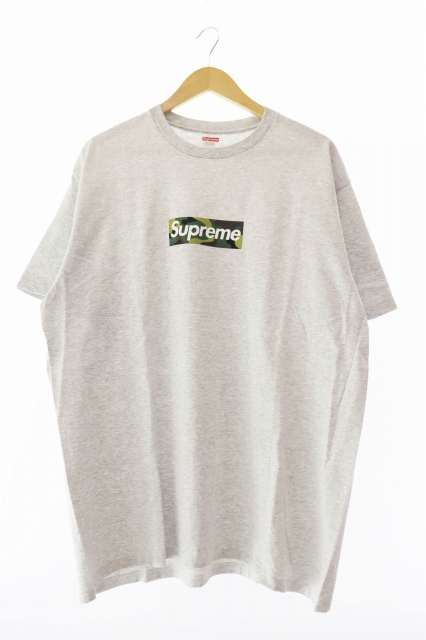 【中古】シュプリーム SUPREME 23AW Box Logo Tee Gray カモ ボックス ロゴ 半袖Tシャツ L グレー ☆AA★ 250908