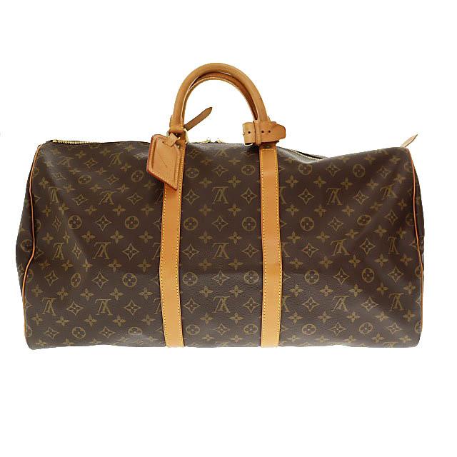 【中古】ルイヴィトン LOUIS VUITTON モノグラム キーポル 55 ボストン バッグ 旅行かばん M41424 ☆AA★●▲■250911