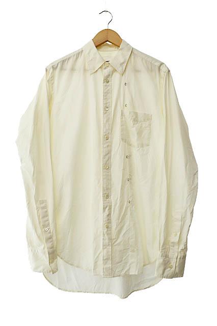 【中古】タカヒロミヤシタザソロイスト 23AW right-left shirt ライト レフト 長袖 シャツ ss.0001bAW23 46白■250821