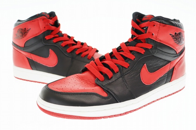 【中古】ナイキ NIKE AIR JORDAN 1 RETRO HIGH Banned 2011 エアジョーダン1 ハイ バンド 432001-001 ▲■250816