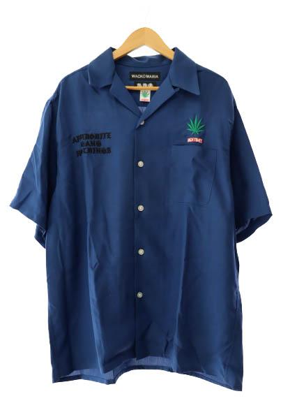 【中古】ワコマリア WACKO MARIA ×舐達麻 ×HIGH TIMES ハイタイムズ 24SS 50'S OPEN COLLAR SHIRT シャツ 250914