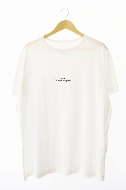 【中古】メゾンマルジェラ 23SS アップサイドダウン 刺繍 ロゴ 半袖Tシャツ S30GC0701 S22816 52 ☆AA★ 250910