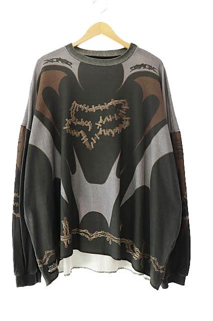 【中古】TRAVIS SCOTT トラヴィス スコット カクタスジャック × フォックスレーシング 24AW 長袖Tシャツ XL 250821