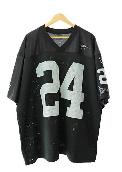 【中古】トラヴィス スコット コンプレックスコン限定 ×NFL LAS レイダース 24AW ゲーム シャツ Tシャツ XL黒 250821