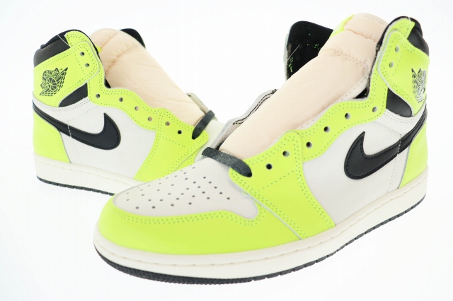 【中古】ナイキ NIKE AIR JORDAN 1 RETRO HIGH OG Volt Visionaire エアジョーダン1 ハイ 555088-702 ▲■2509077
