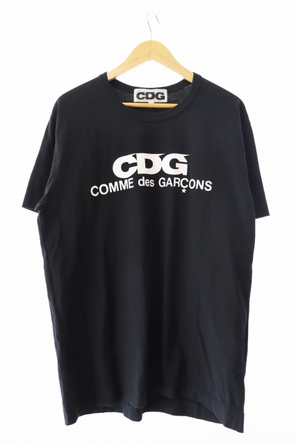 【中古】コムデギャルソン COMME des GARCONS CDG シーディージー ロゴ プリント 半袖Tシャツ SZ-T005 XL☆AA★250917