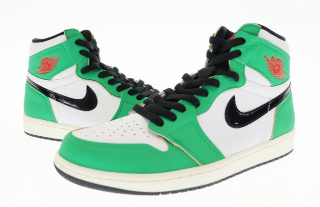 【中古】ナイキ NIKE WMNS AIR JORDAN 1 HIGH OG LUCKY GREEN DB4612-300 28 ラッキーグリーン ▲■250913 レディース