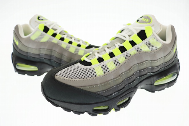 【中古】ナイキ NIKE AIR MAX 95 OG BIG BUBBLE NEON YELLOW エアマックス95 HM4740-001 イエローグラデ ▲■250913