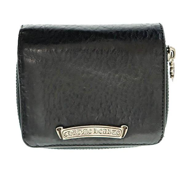 【中古】クロムハーツ CHROME HEARTS SQ ZIP BILL スクエア ジップ ビル ウォレット 二つ折り 財布 ☆AA★▲■251009