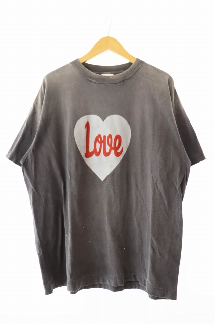 【中古】セントマイケル SAINTMICHAEL HEART LOVE SS TEE ハート ラブ 半袖Tシャツ SM-HR8-0000-001 M ☆AA★ 251010