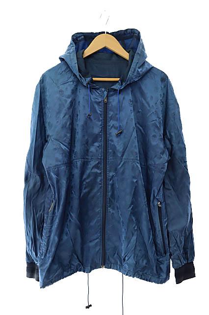【中古】アレキサンダーマックイーン ALEXANDER MCQUEEN スカル 総柄 ジャケット パーカー 336343 QCR04 44青●251103