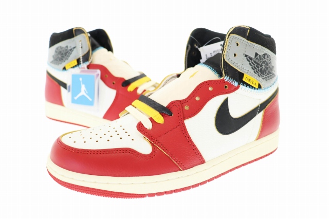 【中古】ナイキ NIKE ×UNION ユニオン AIR JORDAN 1 RETRO HIGH OG CHICAGO エアジョーダン 1 ハイ シカゴ HV8563-600