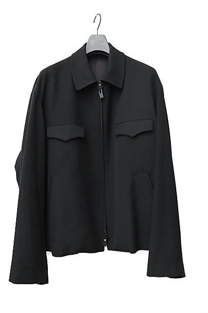 【中古】ワイズフォーメン Y's for men 23AW ウール ギャバ フラップ付き ブルゾン ジャケット MJ-Y01-134 4 ■250925