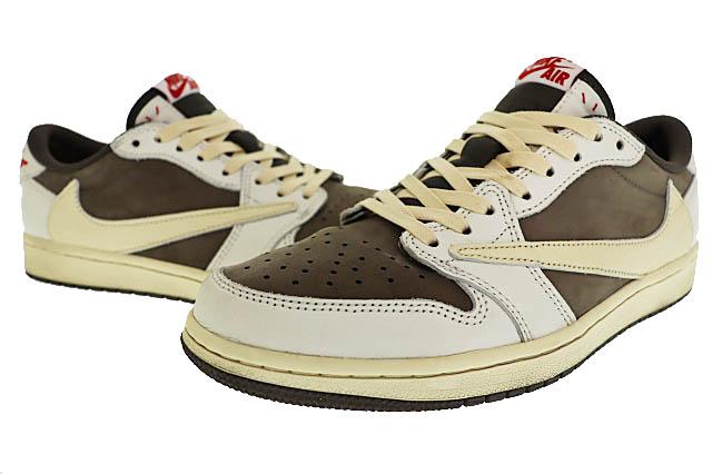 【中古】ナイキ NIKE ×Travis Scott トラヴィス スコット AIR JORDAN 1 RETRO LOW Reverse Mocha DM7866-162■251129