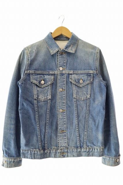 【中古】マッキントッシュ MACKINTOSH ダメージ加工 デニム ジャケット Gジャン D-MJ001 size36 インディゴ●251116