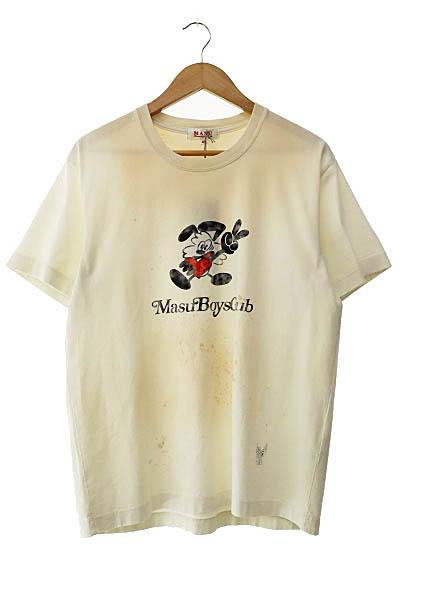 【中古】MASU エムエーエスユー 25AW WASTED VICK T-SHIRT WHITE ウェイステッド ヴィック 半袖Tシャツ 46 白■250930