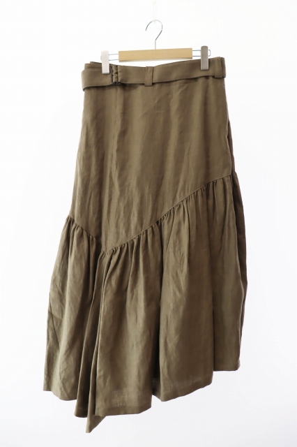 【中古】ハイク HYKE フレア スカート 201-14085 2 ブラウン ブランド古着ベクトル 中古 ●■ 251021