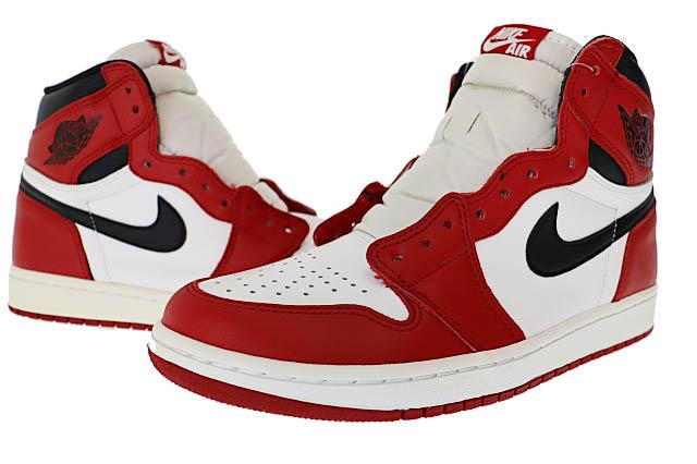 【中古】ナイキ NIKE AIR JORDAN 1 RETRO HIGH OG Chicago 2015 エアジョーダン 1 ハイ シカゴ 555088-101 27■251006