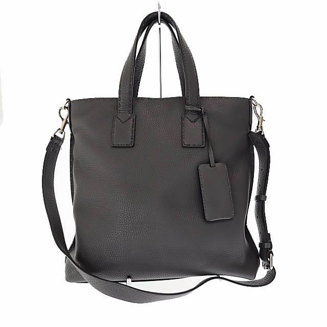 【中古】フェンディ FENDI SELLERIA セレリア レザー 2WAY トート バッグ 7VA377 グレー▲■251019 メンズ レディース