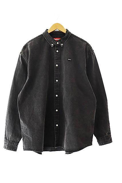 【中古】シュプリーム SUPREME 25SS Small Box Denim Shirt スモール ボックス ロゴ刺繍 デニム シャツ XL 黒 251115