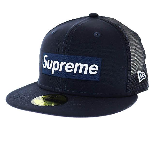 【中古】シュプリーム SUPREME ×NEWERA ニューエラ 22SS Box Logo Mesh Back ボックス ロゴ キャップ 紺▲251122