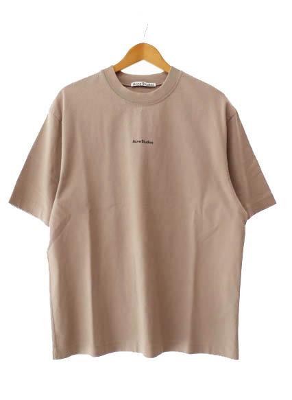 【中古】アクネ ストゥディオズ Acne Studios ロゴ プリント 半袖 Tシャツ FN-MN-TSHI000353 M ピンクブラウン 251031