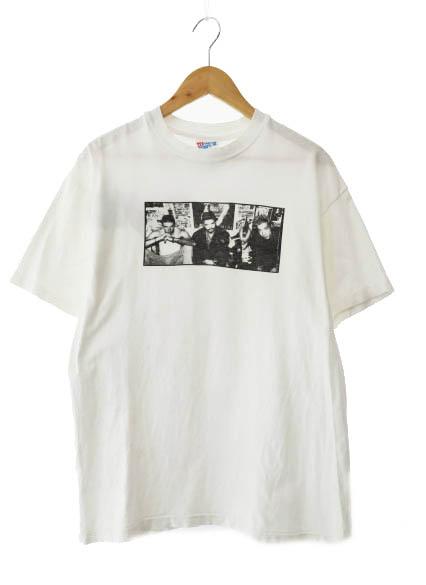 【中古】ヴィンテージ VINTAGE 90s hanes ヘインズ RANCID ランシド パンク ロック 半袖Tシャツ バンT M 白 251031