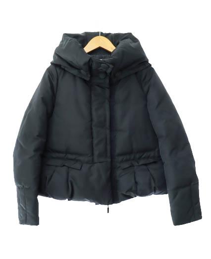 【中古】モンクレール MONCLER ORNE GIUBBOTTO ボリュームカラー ショート丈 フリル ダウン ジャケット 1紺 251029