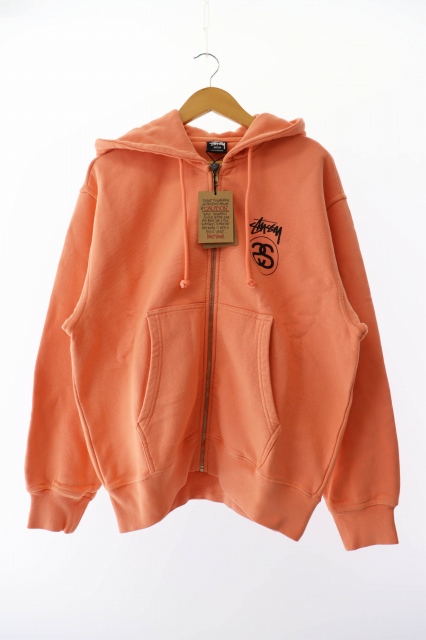 【中古】ステューシー ジップアップ パーカー 19751181975118 M ピンク ブランド古着ベクトル 中古 ■ 251027