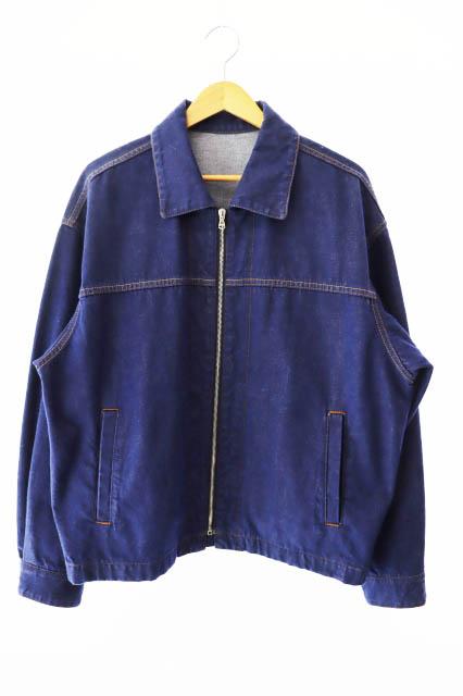 【中古】The CLASIK ザ クラシック 24SS ZIP WORK JACKET ジップ デニム ワーク ジャケット 48 インディゴ●