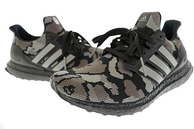 【中古】アディダス adidas ×A BATHING APE エイプ ULTRA BOOST BAPE ウルトラ ブースト スニーカー G54784■251101