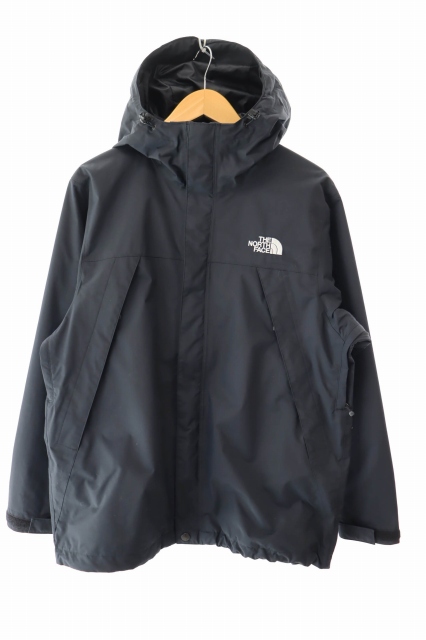 【中古】ザノースフェイス THE NORTH FACE Scoop Jacket ロゴ スクープ マウンテン ジャケット NP62233 S 黒 ブラック