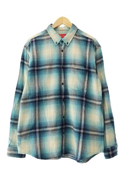 【中古】シュプリーム SUPREME 23SS Shadow Plaid Flannel Shirt シャドウ チェック柄 フランネル 長袖 シャツ 251205