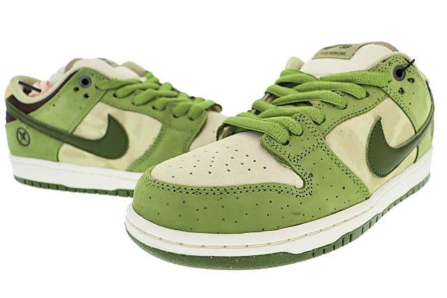 【中古】ナイキ エスビー NIKE SB × 堀米雄斗 DUNK LOW PRO QS MATCHA ダンク ロー 抹茶 HF8022-300 26▲■251113