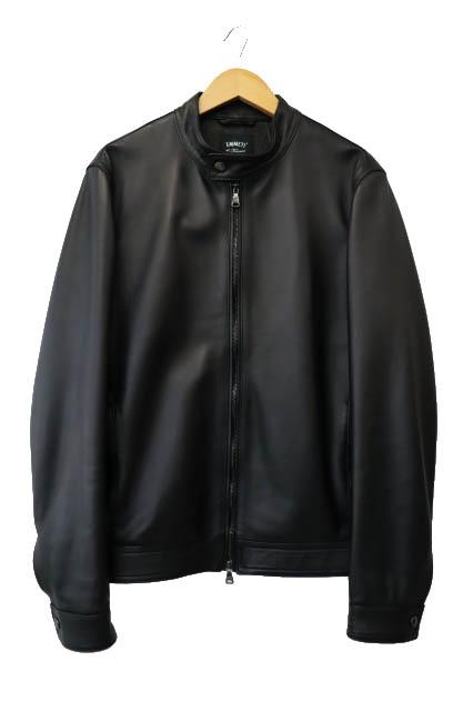 【中古】EMMETI エンメティ オンリー アーク別注 JURI ユリ 0.5mm ラム レザー ライダース ジャケット 50 黒 251118