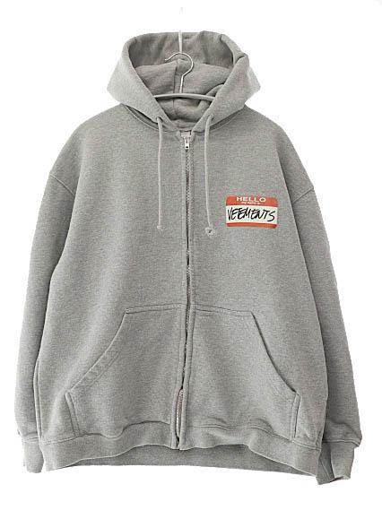 【中古】ヴェトモン ベトモン VETEMENTS MY NAME IS VETEMENTS ZIP UP HOODIE ジップ フーディー パーカー XS 251211