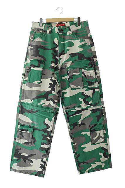 【中古】シュプリーム SUPREME 25AW Zip-Off Utility Pant Green Camo ジップオフ ユーティリティ パンツ☆AA★251218